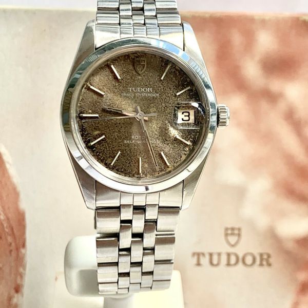 ROLEX TUDOR PRINCE OYSTER DATE Rotor,Rare Tropical Dial,R-74000 W ...