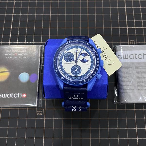 Swatch #Moons watch MISSION TO THE SUPER BLUE MOON PHASE | WatchCharts ...