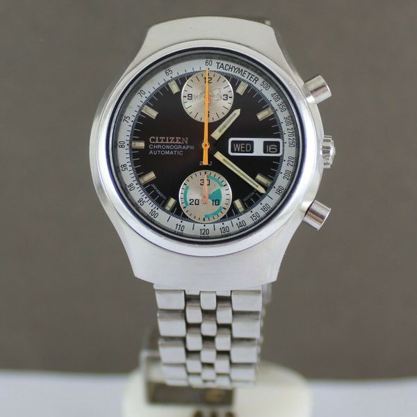 Vintage Citizen 8110a Automatic Flyback Chronograph with Citizen Box ...