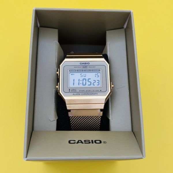 CASIO Vintage Menâ s Gold Digital Watch - A700WEMG-9AEF | WatchCharts ...
