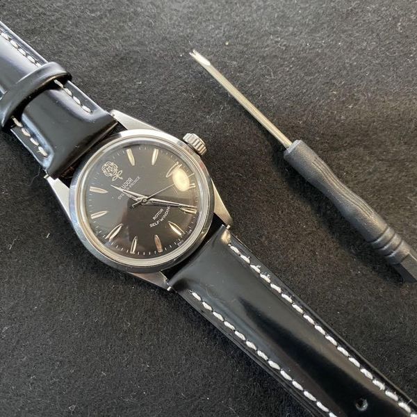 TUDOR Oyster Prince Ref.7964 Automatic Vintage Big Rose Black Dial ...