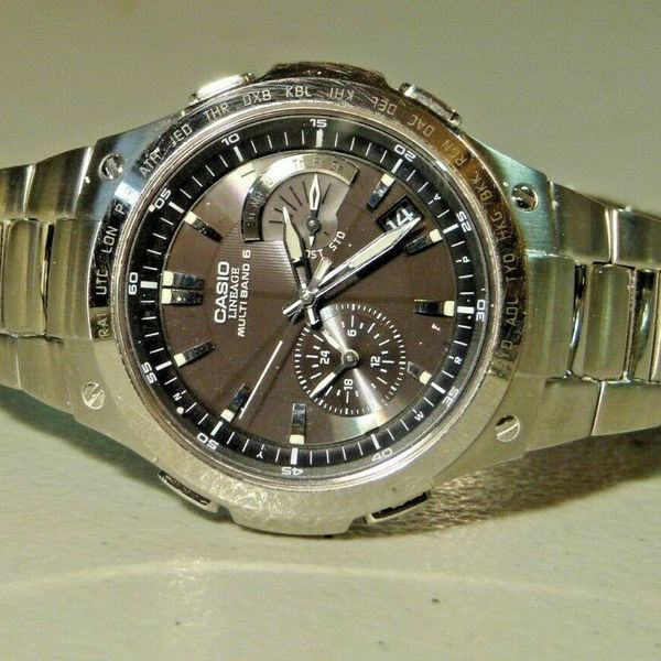 MENS CASIO LINEAGE LIW M1100 MULTI BAND 6 WAVE CEPTOR TOUGH SOLAR WATCH ...
