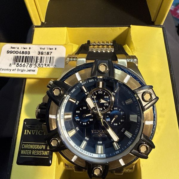 Invicta Men's Watch Bolt Chrono Blue Dial Stainless Steel and Rubber ...