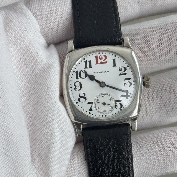 Vintage Waltham Sterling Silver Menâ s Military Watch | WatchCharts ...