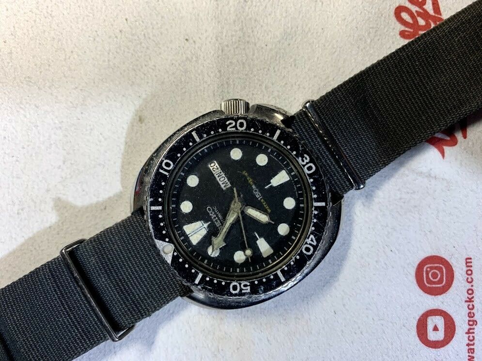 Vintage Seiko “Turtle” Diver Automatic 6309-7049 patina monster | WatchCharts