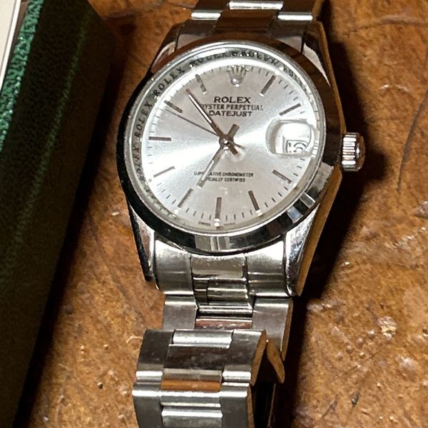 Prop Rolex Watch Oyster Perpetual Datejust & Box | WatchCharts Marketplace