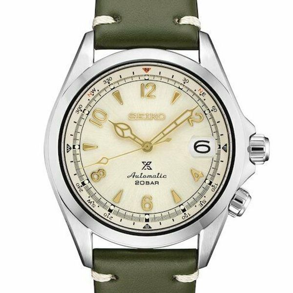 NEW SEIKO PROSPEX ALPINIST SPB123 CHAMPAGNE DIAL INNER COMPASS BEZEL ...