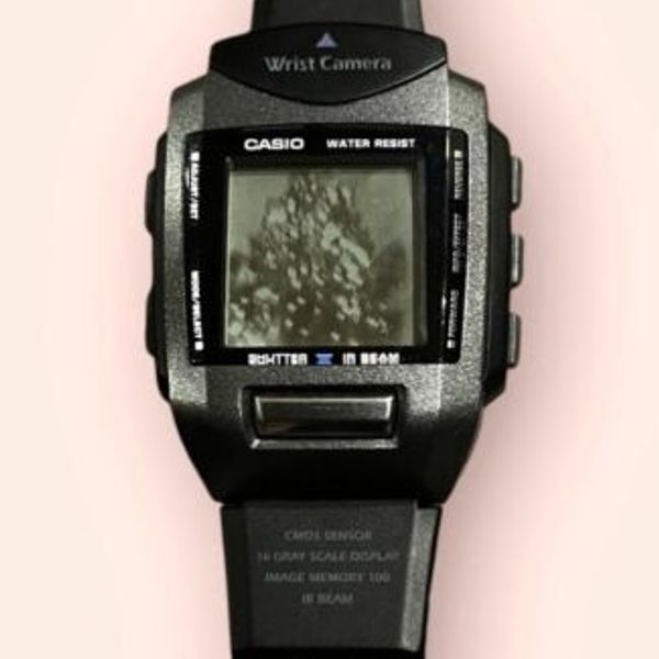 Casio Wrist Camera 2220 WQV-1 Digital Alarm Vintage Watch Y2K Black ...