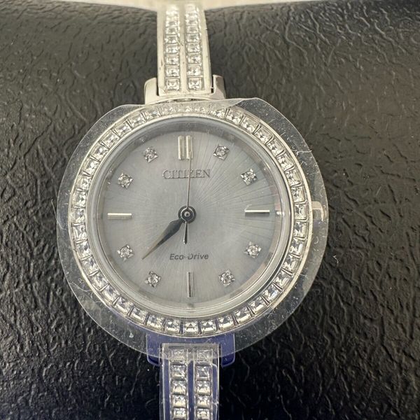 Citizen Eco-Drive Silhouette Crystal Ladies Stainless Steel Watch EM0860-51D NEW | WatchCharts ...