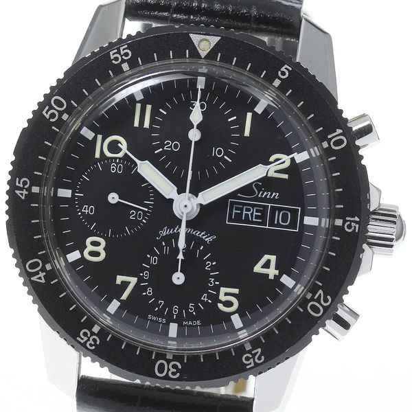 ★With warranty card [Sinn] Sinn 103.B.AUTO Chronograph Day-Date ...
