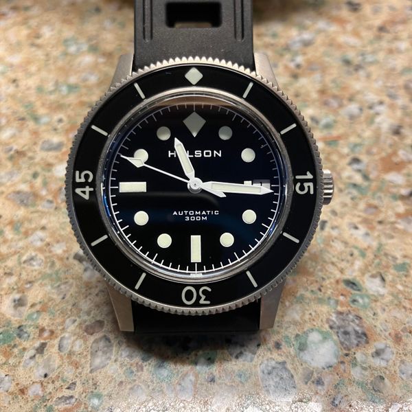 [WTS] Helson Skindiver 38mm titanium, beautiful condition, strap and ...