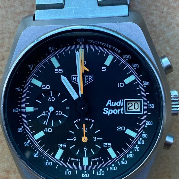 Heuer Audi Sport Chronograph – rare team version dial Lemania 5100 ...