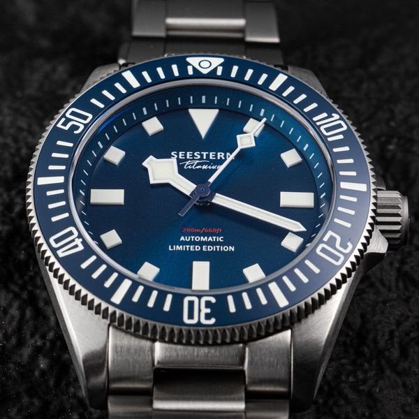 SEESTERN S430.NH38.01 Titaniumn Professional Diver Limited Edition Mens ...