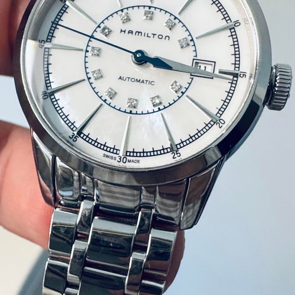 [WTS/WTT] Hamilton Railroad Automatic,White Mother of Pearl Diamond ...