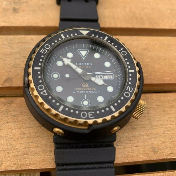Vintage Seiko Golden Tuna 7549-7009 600M Quartz Professional Dive Watch 1978 | WatchCharts ...