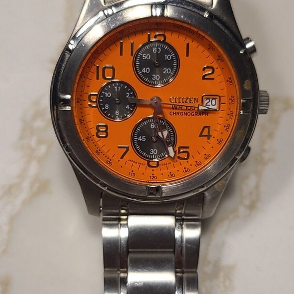 Citizen Quartz 0510-h22951k Chronograph Vintage Menâ s Watch .New ...