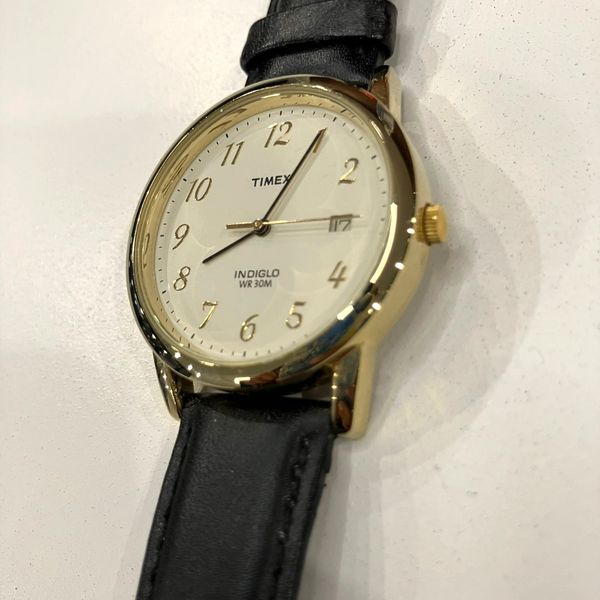 Timex Indiglo WR 30M Gold Tone Watch | WatchCharts Marketplace