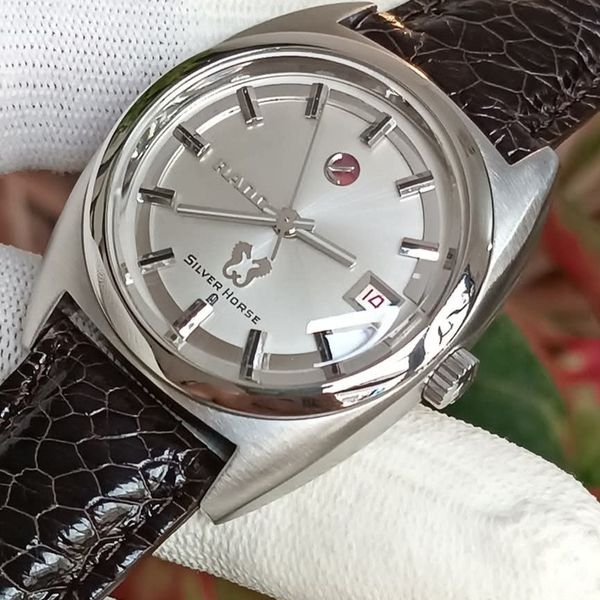 VINTAGE RADO SILVER HORSE 25J SS AUTOMATIC SWISS MENS WATCH ...