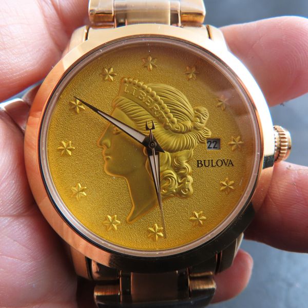 New Japan Bulova By Citizen Emboss Coin Dial Automatic Men Watch ...