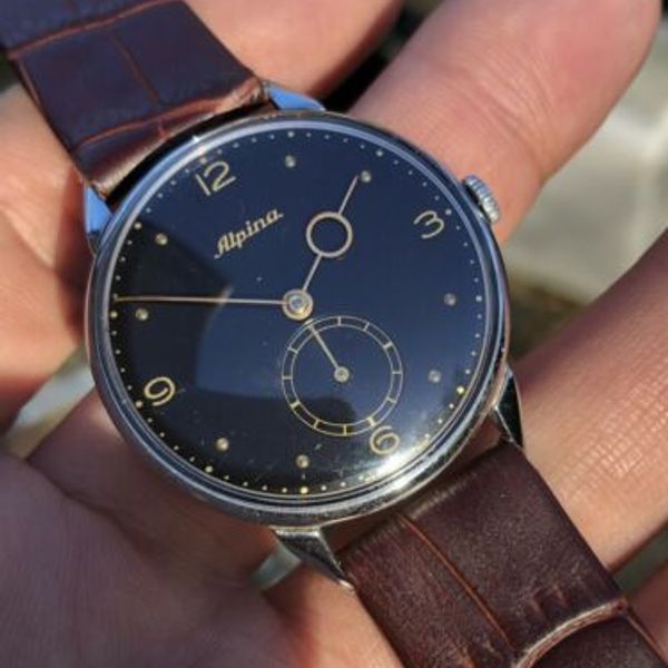 1940s Alpina Vintage Mens Watch Cal.586 Swiss Made 33mm | WatchCharts ...