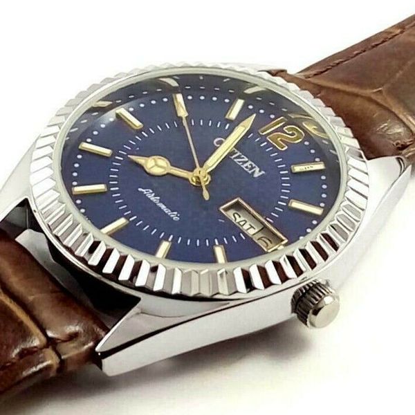 CITIZEN Japan Made Automatic with Day and Date Indicator Navy Blue ...