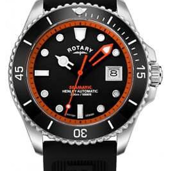 Rotary Gents Seamatic Automatic Divers 42mm 30ATM Watch GS05430/84 ...