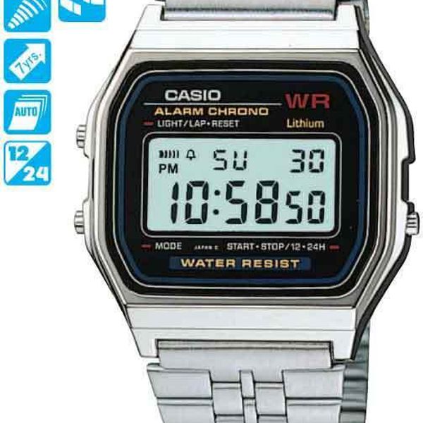 CASIO WATCH VINTAGE RETRO 80's A159WA-N1DF A158 A158WA A159 A159WA ...