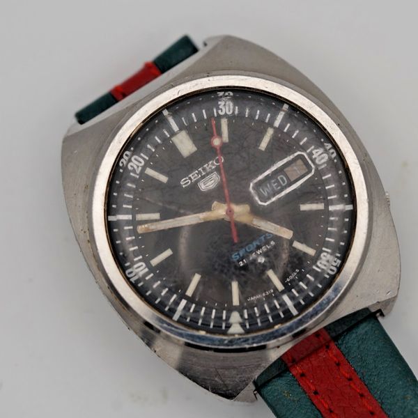 Gent's Vintage SEIKO 5 SPORTS Automatic Mechanical Wristwatch 6319-6000 ...