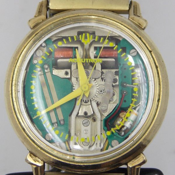 Vintage Bulova Accutron 214 M7 1967 Spaceview Wrist Watch | WatchCharts ...