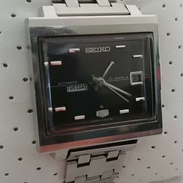 Vintage SEIKO 5 TV Manhattan Watch 6119-5000 Automatic 21 Jewels ...