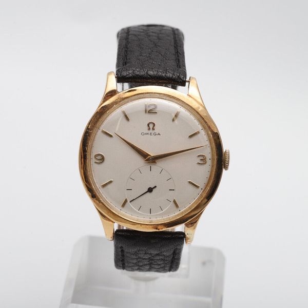 Omega Vintage 18ct Yellow Gold Calibre 266 manual Wind 1954 36mm Men's ...