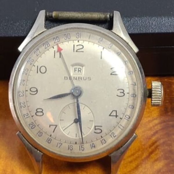 Vintage Benrus Pointer Day/Date Calendar CE4 Men's Watch Running ...