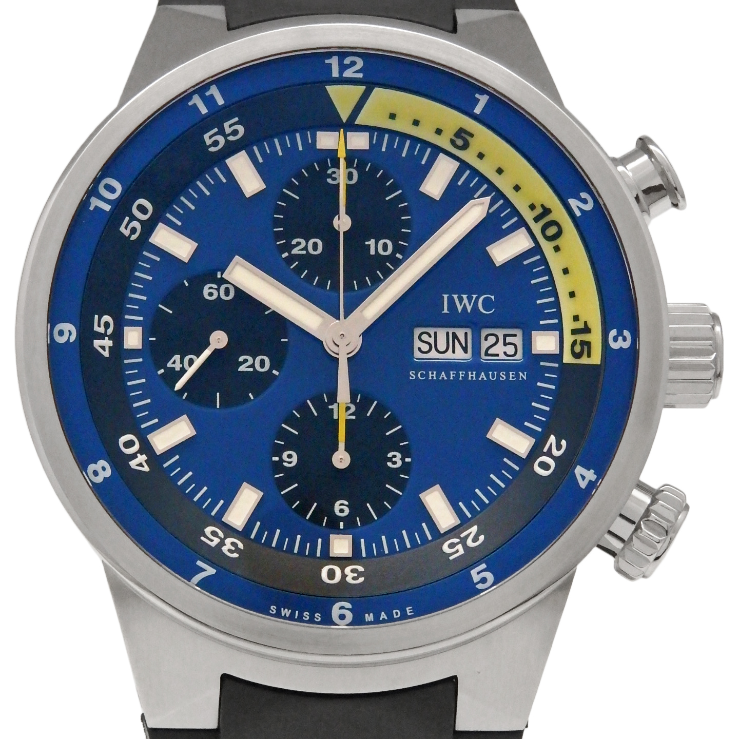IWC AQUATIMER Aquatimer Chronograph IW328203 Cousteau Diver Inner Bezel ...