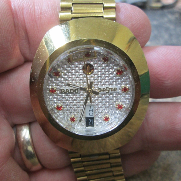 Vintage MENS RADO DIASTAR NONRUNNING STAINLESS BACK DAY/DATE WRIST Watch | WatchCharts Marketplace