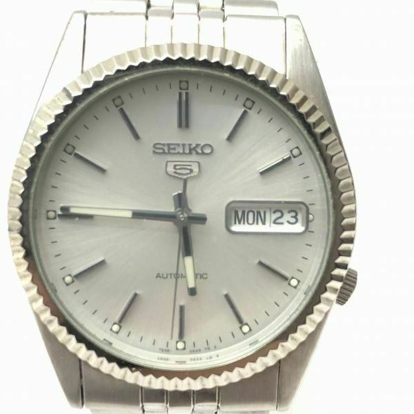 SEIKO 5 Five SNXJ89 7S26-0500 Men's Watch Self-winding Day Date 35mm ...