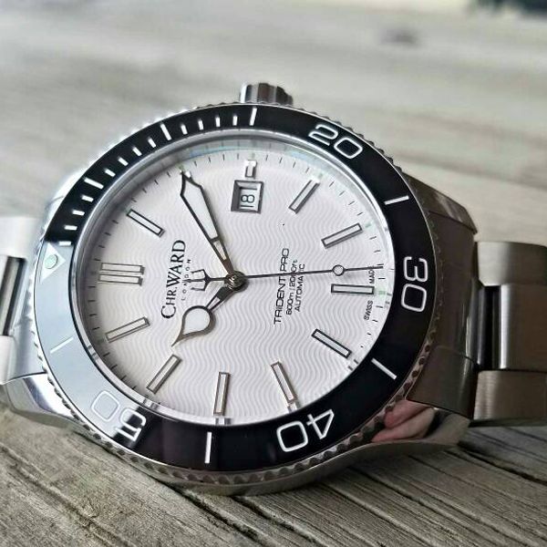 SOLD: Christopher Ward CW Trident - White dial | WatchCharts Marketplace