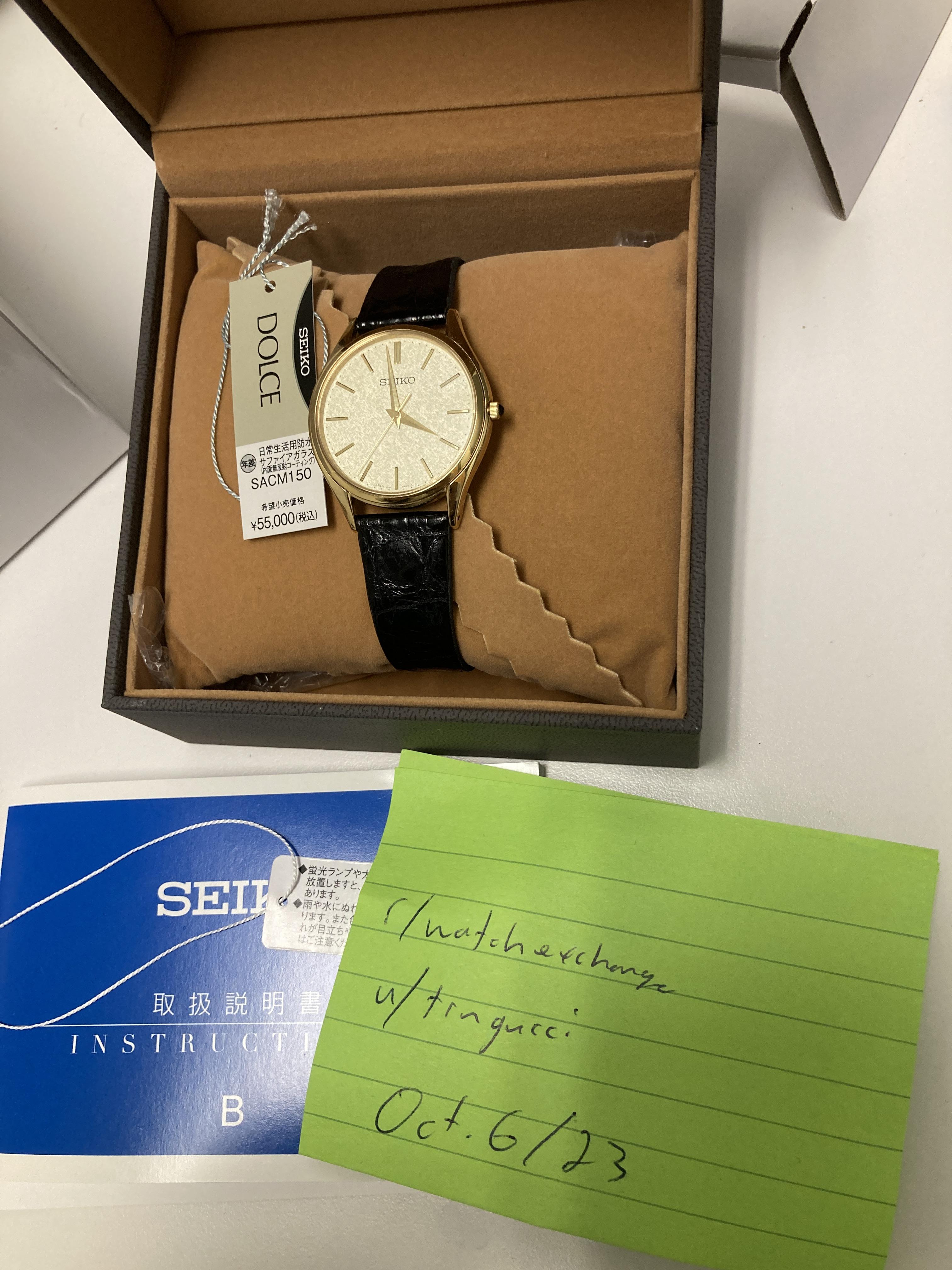 [WTS] Seiko Dolce - SACM150 - Full Set! | WatchCharts Marketplace