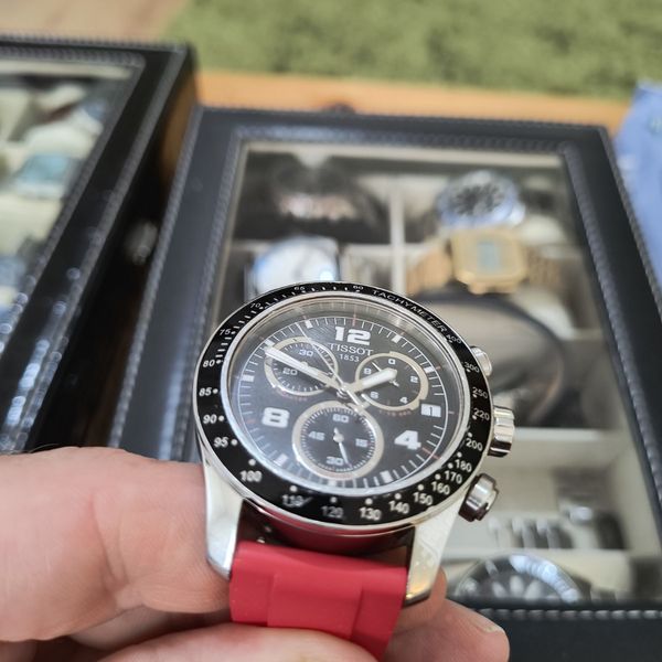 Tissot V8 Mens Watch Quartz Black Dial Swiss Made | WatchCharts Marketplace