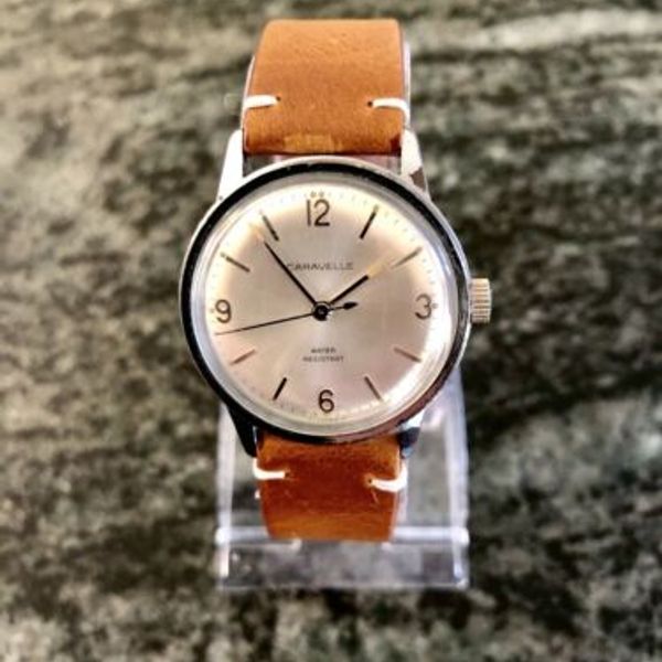 Vintage Rare Bulova Caravelle Explorer dial manual wind VG working ...