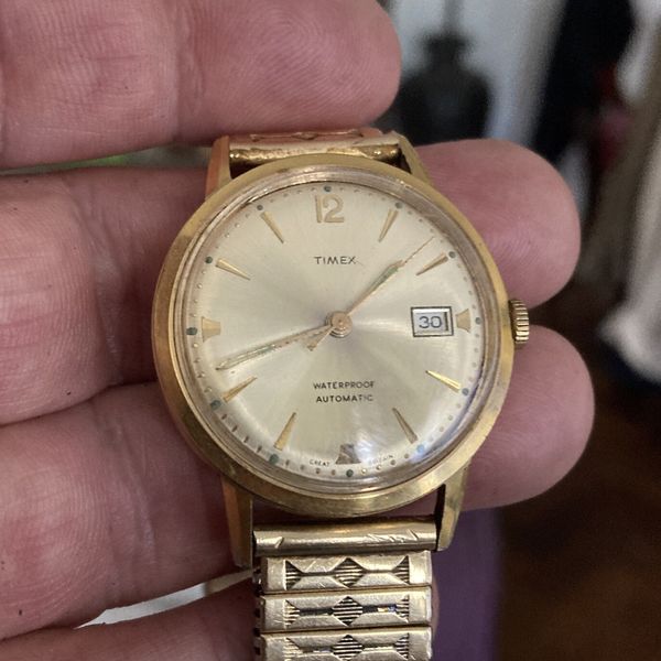 Vintage TIMEX WATERPROOF SHOCKPROOF AUTOMATIC Gents Wristwatch 1960s ...