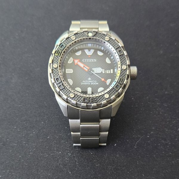 Citizen Promaster Automatic Dive Men's Grey Super Titanium Watch 46MM ...