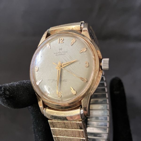 Hamilton Masterpiece thin o matic 14k Solid Gold Watch - Working ...