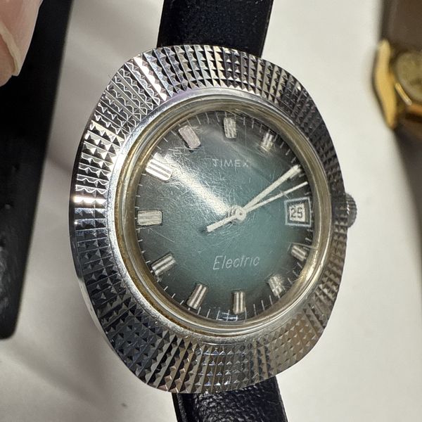 Vintage Ladies Timex Electric Rare Green | WatchCharts Marketplace