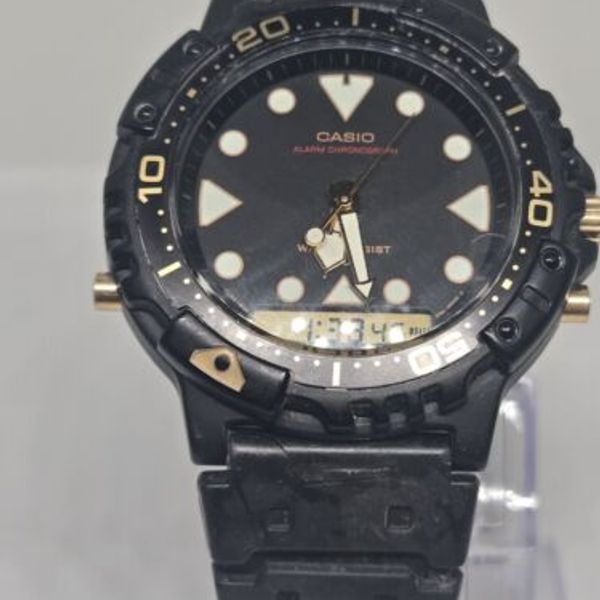 *RARE* VINTAGE CASIO AQ-11- Digi-Analog REF.740 WATCH. New Battery ...