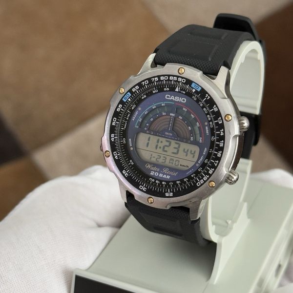 Rare Vintage Casio Sky Walker SKY-1100 Menâ s Digital Sports Watch JDM ...