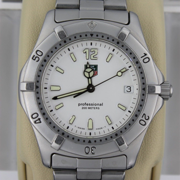 Tag Heuer 2000 WK1111.BA0311 Mens Watch White Professional Silver Sport Diving | WatchCharts ...