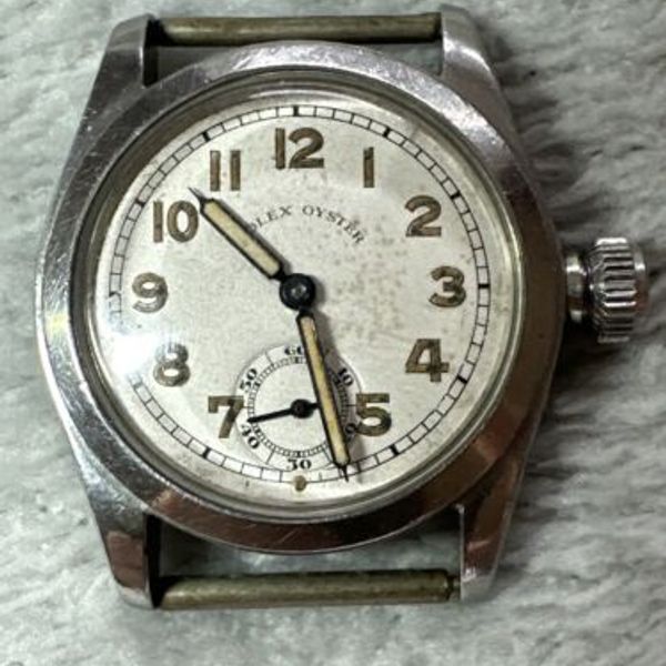Vintage Rolex Oyster Bubble Back WW11 Era Steel Hand Wind Wrist Watch ...