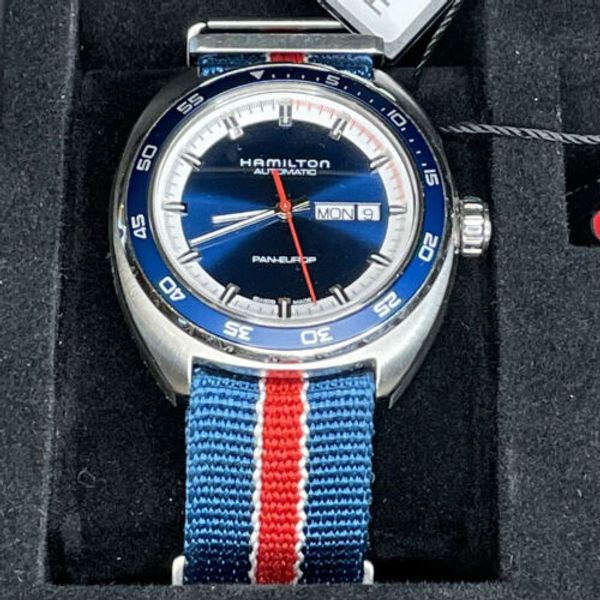 Hamilton Pan Europ Day-Date Automatic Watch With Three Straps ...