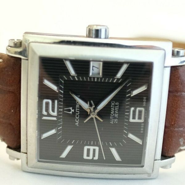 Bulova Accutron Gemini Square Automatic Mens Watch | WatchCharts