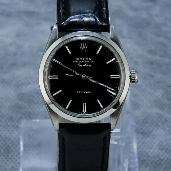 Rolex Air King Precision NoDate Caliber 1520 - Ref 1002 Black ...